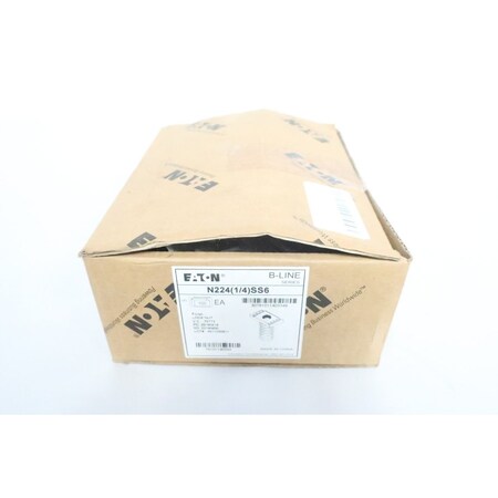 Eaton B-Line Box Of 100 Locknut Conduit Parts and Accessory N224(1/4)SS6 | Zoro